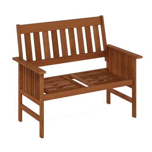 Furinno Tioman Outdoor Hardwood Mediterranean Bench, Natural by Amazon ...