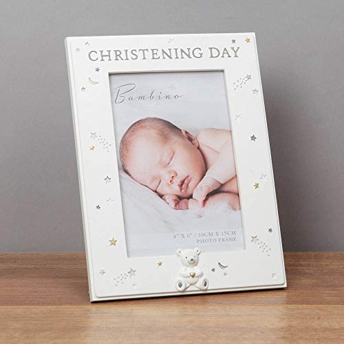 Widdop 4' x 6' - Bambino Resin Christening Day Photo Frame by Amazon ...