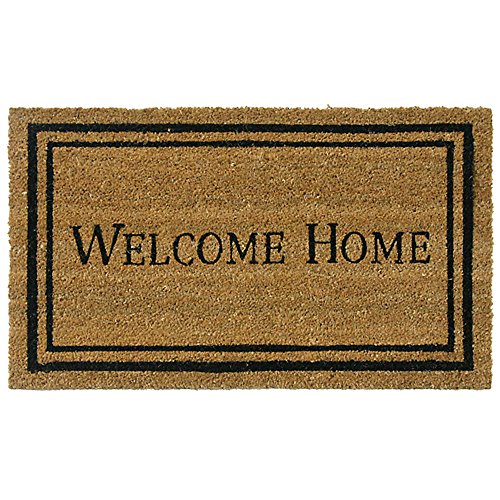 Rubber-Cal Contemporary Welcome Home Mats Natural Coir Matting, 18 x 30 ...
