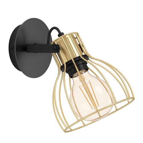 Eglo Indoor Wall Light Sambatello, Industrial Style lamp with Movable ...