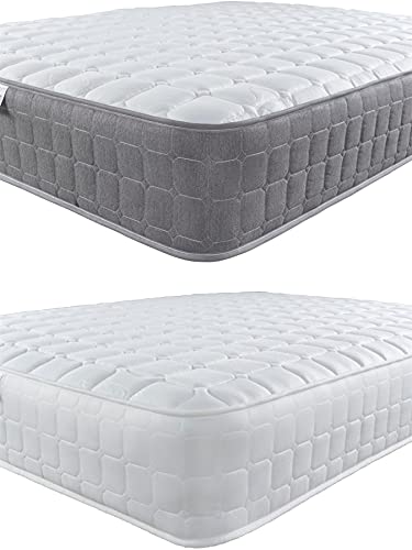 "Aspire Beds 10"" Deep 3 Layer Triple Comfort Fillings Aspire Cool Comfort Sleep Surface Hybrid ...