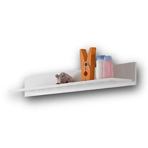 Stella Trading BIBO Baby Room Wall Shelf in White - Versatile Wall ...