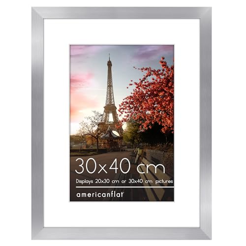 Americanflat 30x40 Picture Frame in Silver - Use as 20x30 Picture Frame ...