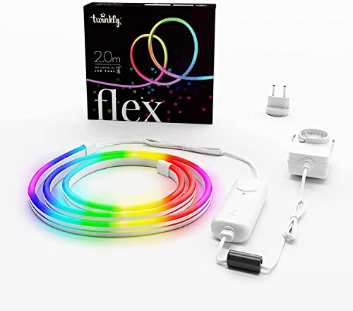 Twinkly Flex 2m, LED Tube Multi Color, RGB LED Strip Flexible ...