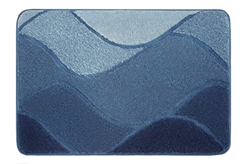 Kleine Wolke Fiona Bath Mat 55 x 65 cm Ice Blue 100% Polyacrylic by ...