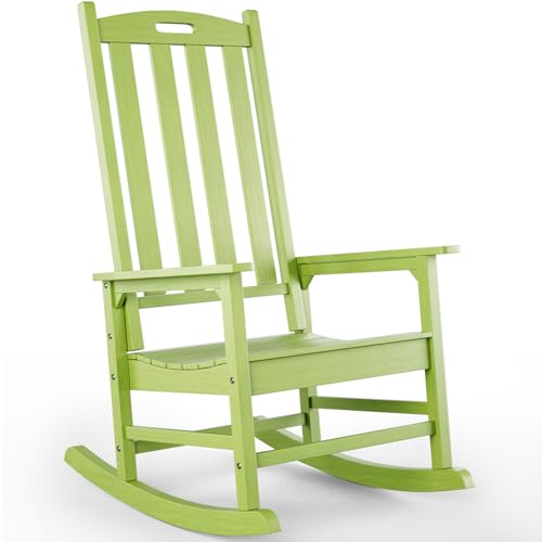 INVOKER Outdoor Rocking Chair, Waterproof Garden Lounge-Chair made from ...