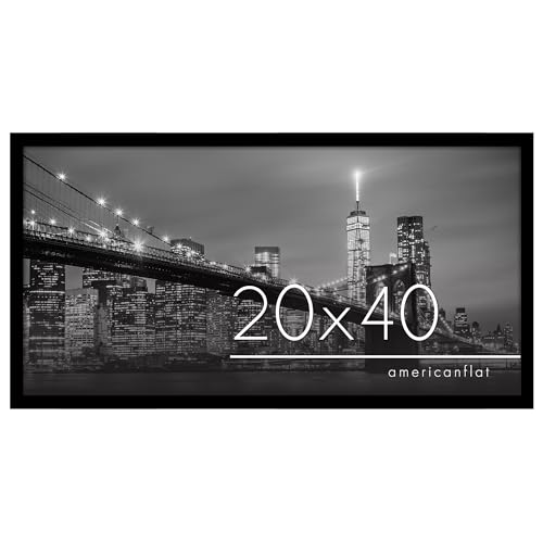 Americanflat Photo Frame 100 x 40 cm Natural Oak – MDF Wood Wall Frame ...