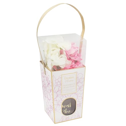 Lesser & Pavey Desire Aroma Hydrangea & Blush Suede White & Pink Bouquet 200ml Reed Diffuser For ...