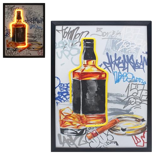 Lesser & Pavey On The Rocks Wall Art - Neon LED Wall Sign for Home Bars ...