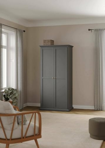 Dmora - Juliette 2 Door Wardrobe, Bedroom Furniture, Cabin Wardrobe ...