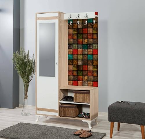 Dmora Zephyr Entrance Cabinet, Coat Rack, Composition for Lobby ...