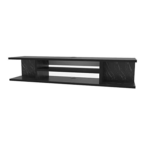 DECOROTIKA Pivot Floating TV Stand Cabinet TV Unit Multimedia Storage ...