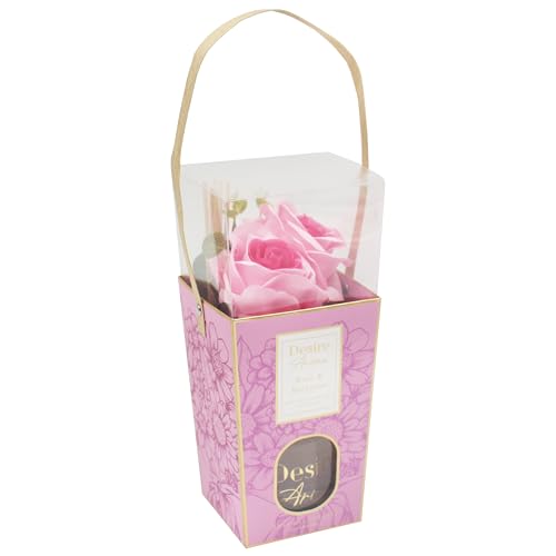Lesser & Pavey Desire Aroma Rose & Bergamot Pink Bouquet 200ml Reed Diffuser For Home Fragrance ...