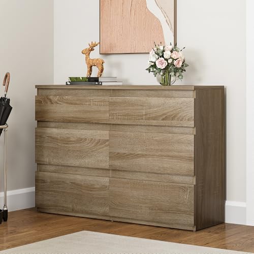 YITAHOME Chest of Drawers Bedroom, Contemporary 6 Drawer, Bedroom ...
