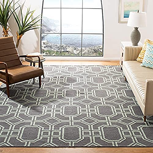 Safavieh Contemporary Indoor Flatweave Rectangle Area Rug, Dhurrie ...