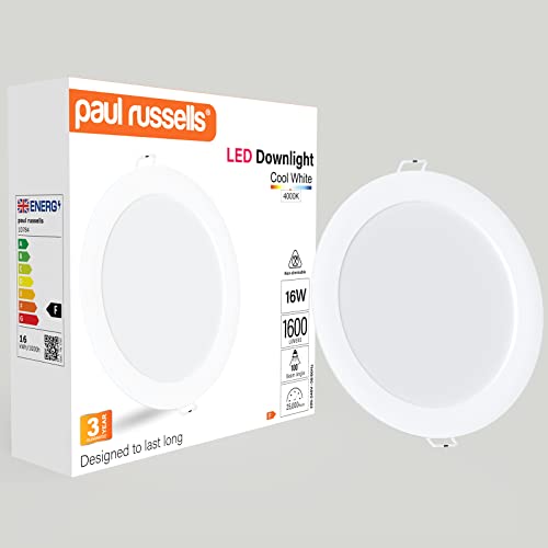 paul russells LED Ceiling Downlights, 16W Slim Recessed Bathroom ...