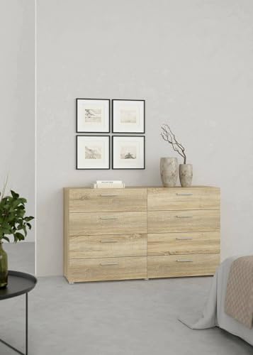 Dmora Solene Sideboard, Buffet for Living Room, Kitchen Pantry, 140 x 40 x H 82 cm, Oak by ...