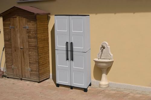 Dmora - Veurne Outdoor Wardrobe, Broom Wardrobe, Outdoor Furniture 2 ...