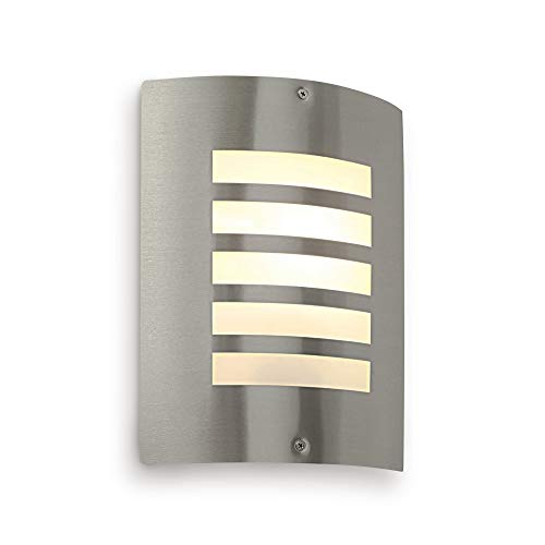 Bianco Outdoor Wall Light - Curved Outside Lights Mains Powered ...