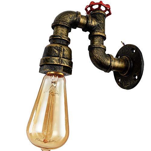 LEDSone Vintage Retro Mid Century Look Industrial Steampunk Water Pipe ...