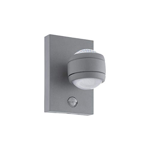Eglo 96019 LED Silver Outdoor Wall Light SESIMBA 1 by Amazon | ufurnish.com