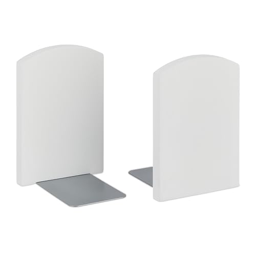 Relaxdays 2X Bookend, Holder for Books, CDs, DVDs & Folders, HWD ...