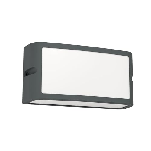 Eglo LED Outdoor Wall Light Fixture Camarada, External Porch Lighting ...