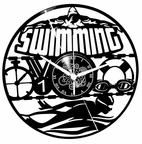Instant Karma Clocks Wall Clock, 33 RPM Vinyl, Swimming Pool, Atleta by ...
