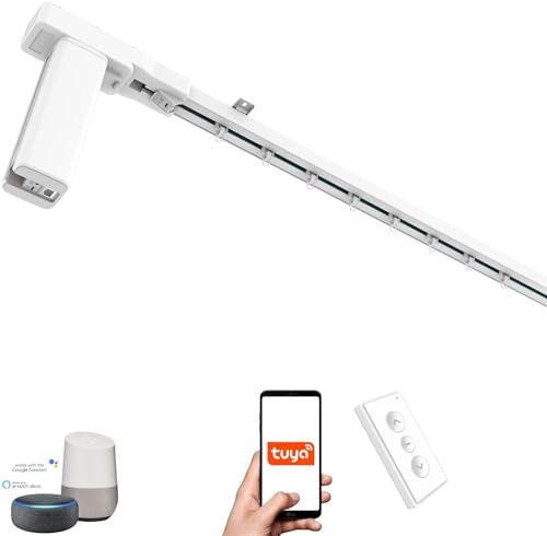 ACRIMO Motorized Curtain Track, Smart Track Kit with WiFi Motor and ...