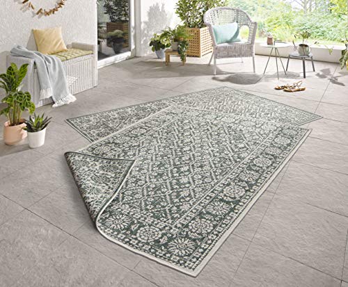 NORTHRUGS Indoor and Outdoor Rug Curacao 160 x 230 cm - Reversible Rug ...