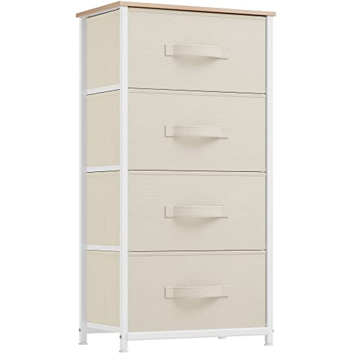 YITAHOME Chest of Drawer with 4 Drawers for Bedroom Fabric Dresser ...