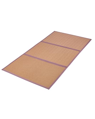 VEVOR Japanese Tatami Mat, 80 x 39 in Foldable Handwoven Natural Rattan ...