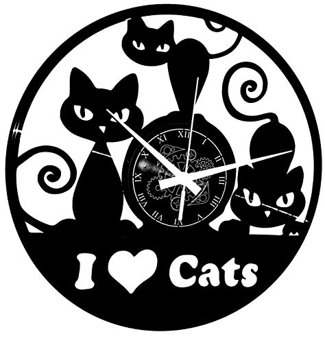 Instant Karma Clocks Vinyl Wall Clock Gift Idea Vintage Handmade I Love ...