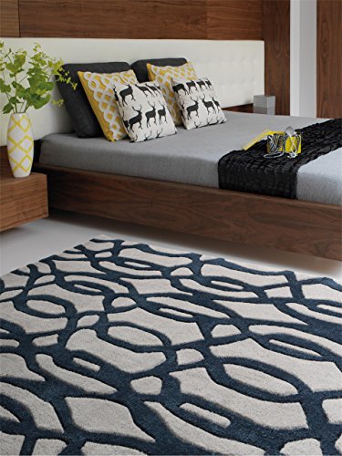 benuta Matrix Wire Wool Rug, Blue, 160 x 230 cm, Natural Fibre Rug for ...