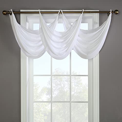 "LOFT LIVING Rhythm Lined Grommet Curtain Panel and Ascot Valance 36 ...