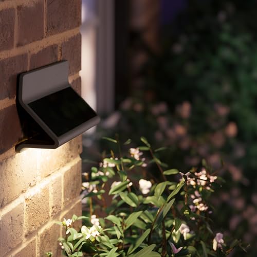 SolarCentre® Zenith Warm White Solar Powered Outdoor Wall Light by ...