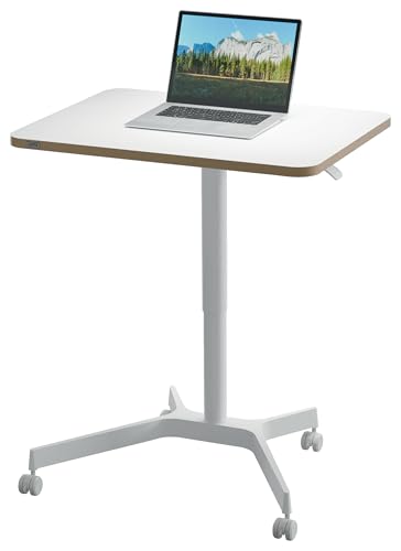 Leitz Ergo Small Sit Stand Desk with Pneumatic Height Adjustment ...