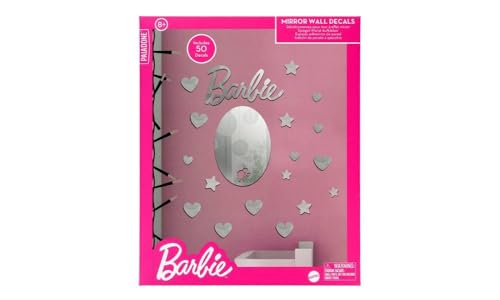 Barbie Official Licensed Mattel Mirror Wall Decals, Heart and Star ...