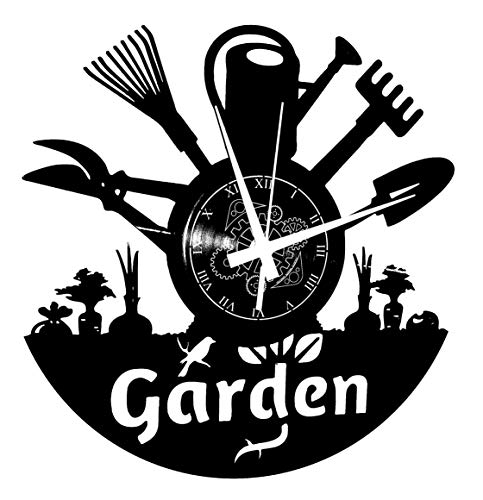Instant Karma Clocks - Garden Wall Clock with Tools and Vegetables ...