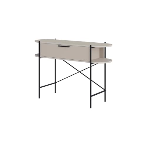 FWStyle Otis 1 Drawer 2 Shelf Console Table – Matt Sandstone Finish ...