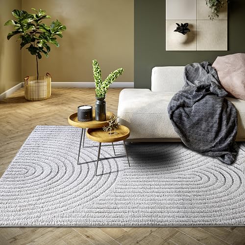 ELLE Decoration Panglao Modern Deep-Pile Rug - Living Room Rug Fluffy ...