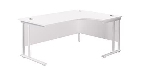 Office Hippo - L Shaped Office Desk 160 x 120cm. Large Corner Computer ...