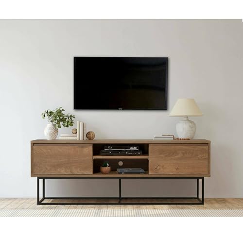 Dmora Selena Door Cabinet, Living Room Sideboard, Low Cabinet for TV ...