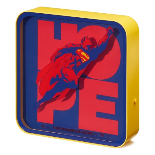 Numskull Official Superman 2025 Acrylic Logo Desk Lamp Wall Light for ...