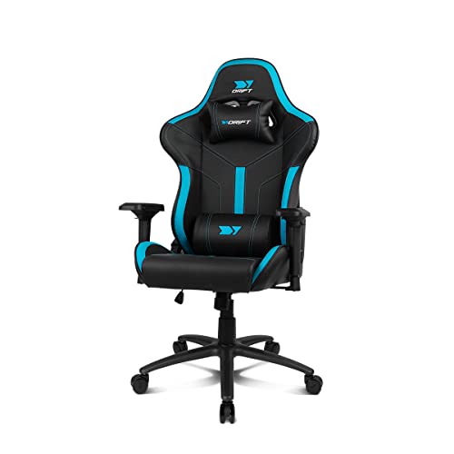 DRIFT GAMING Chair DR350 - Professional Chair, Leatherette, 4D armrests ...