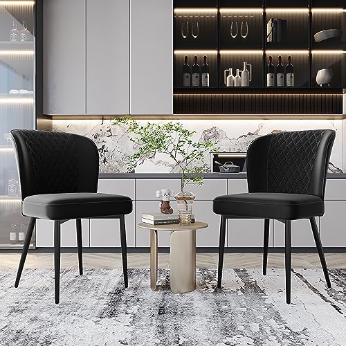 Merax Dining Chairs Set of 2, Modern Upholstered Seat for Kitchen ...