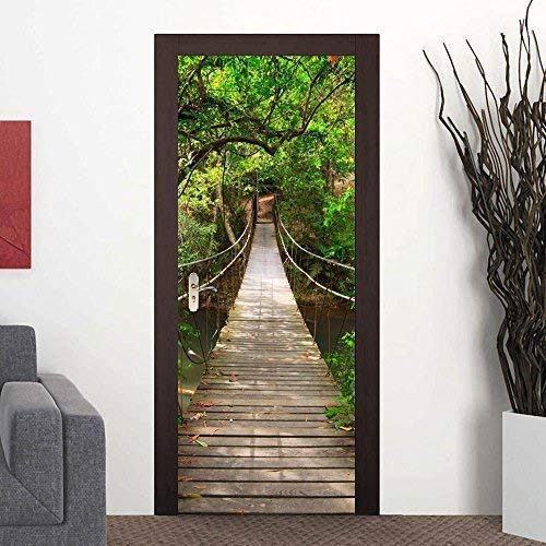 Wallflexi Door Drawbridge Jungle Home Decoration Wall Art Murals Decals ...