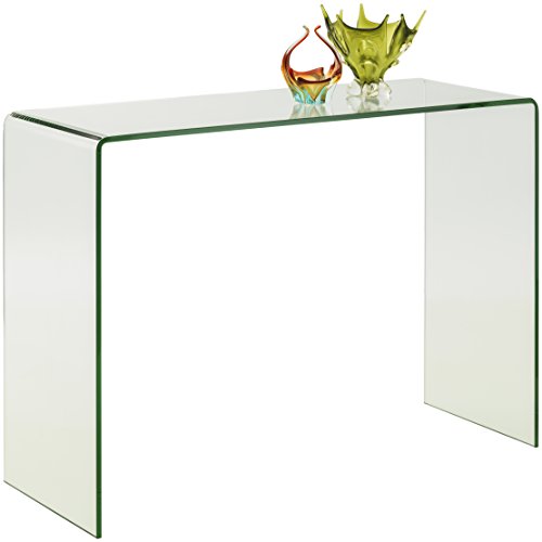 Julian Bowen Amalfi Console Table - Clear Tables by Amazon | ufurnish.com