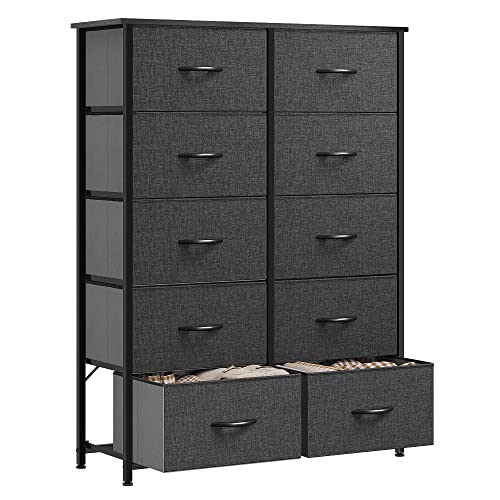 YITAHOME Dresser for Bedroom with 10 Drawers, Storage Drawer Organizer ...