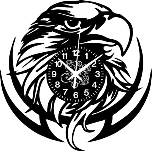 Instant Karma Clocks - Eagle Wall Clock – Silent Non-Ticking Quartz ...